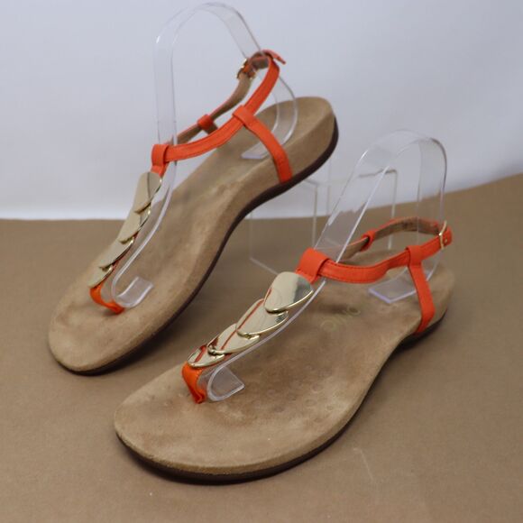 Vionic | Shoes | Vionic Shoes Womens 9 Rest Miami Sandals Gold Orange T ...